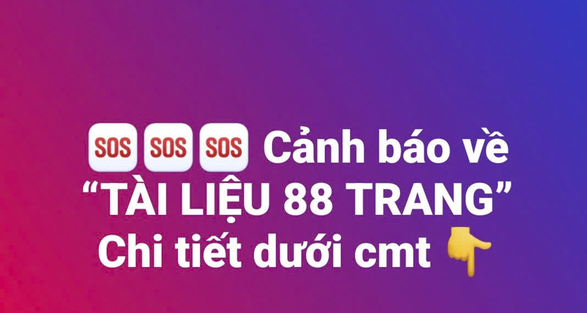 Công an cảnh báo khẩn về việc phát tán 'tài liệu 88 trang' | Daisan News